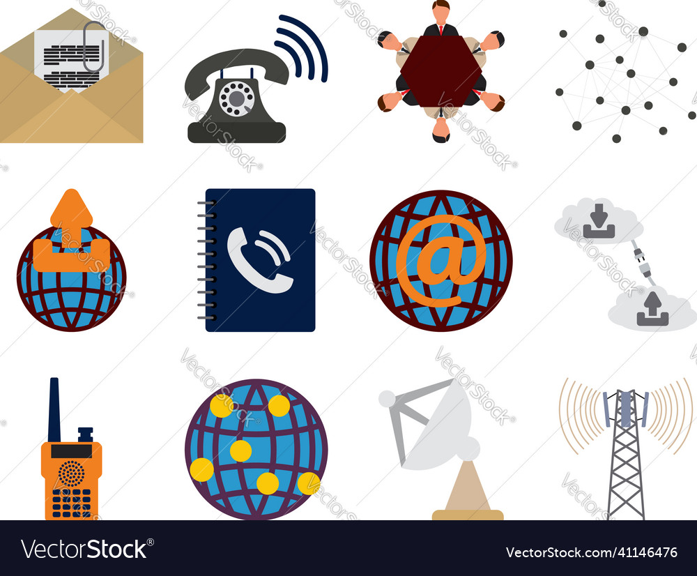 Net icon set Royalty Free Vector Image - VectorStock