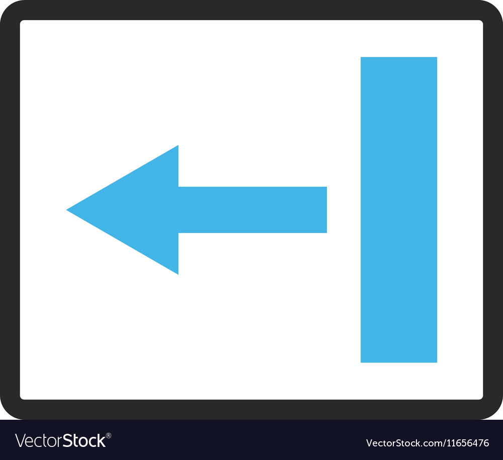 Pull left framed icon Royalty Free Vector Image