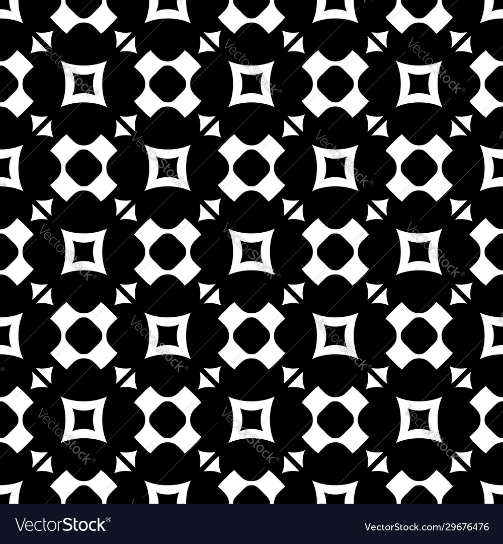 Seamless pattern with rounded crosses squares Vector Image