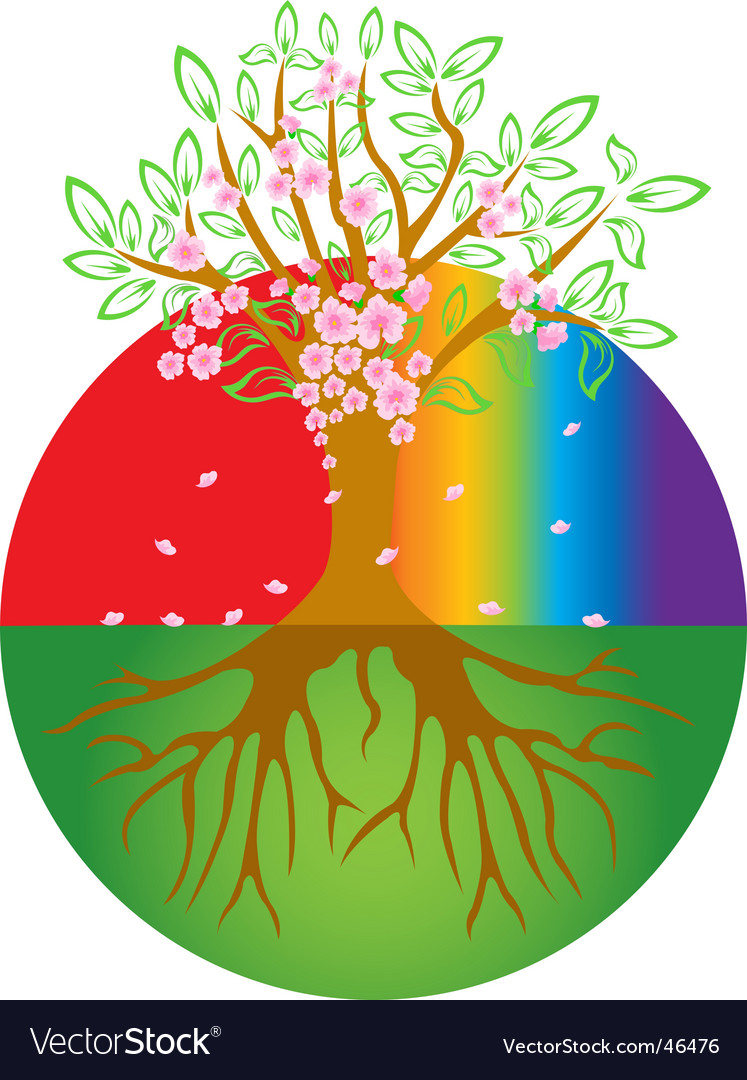 Spring tree Royalty Free Vector Image - VectorStock