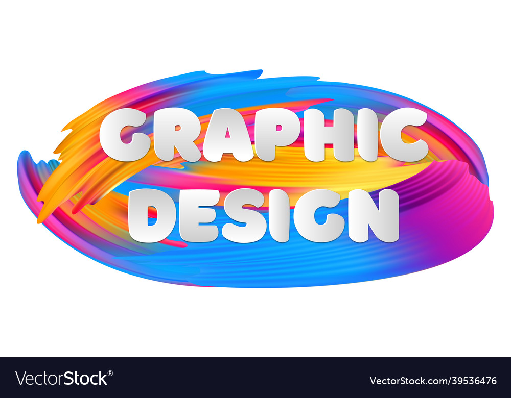 Stylish bright creative text graphic design Vector Image