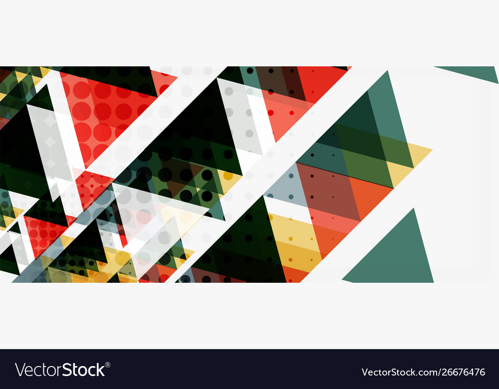 Triangle geometric abstract composition Royalty Free Vector