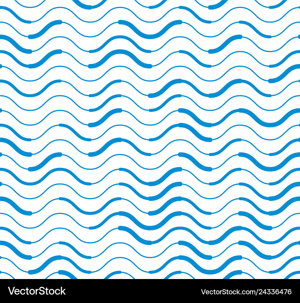 Wavy technical lines seamless pattern abstract Vector Image