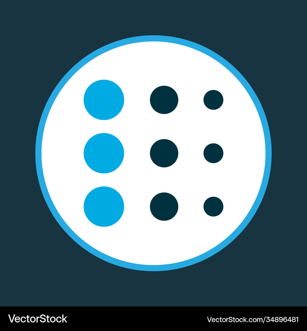 Blur icon colored symbol premium quality isolated Vector Image