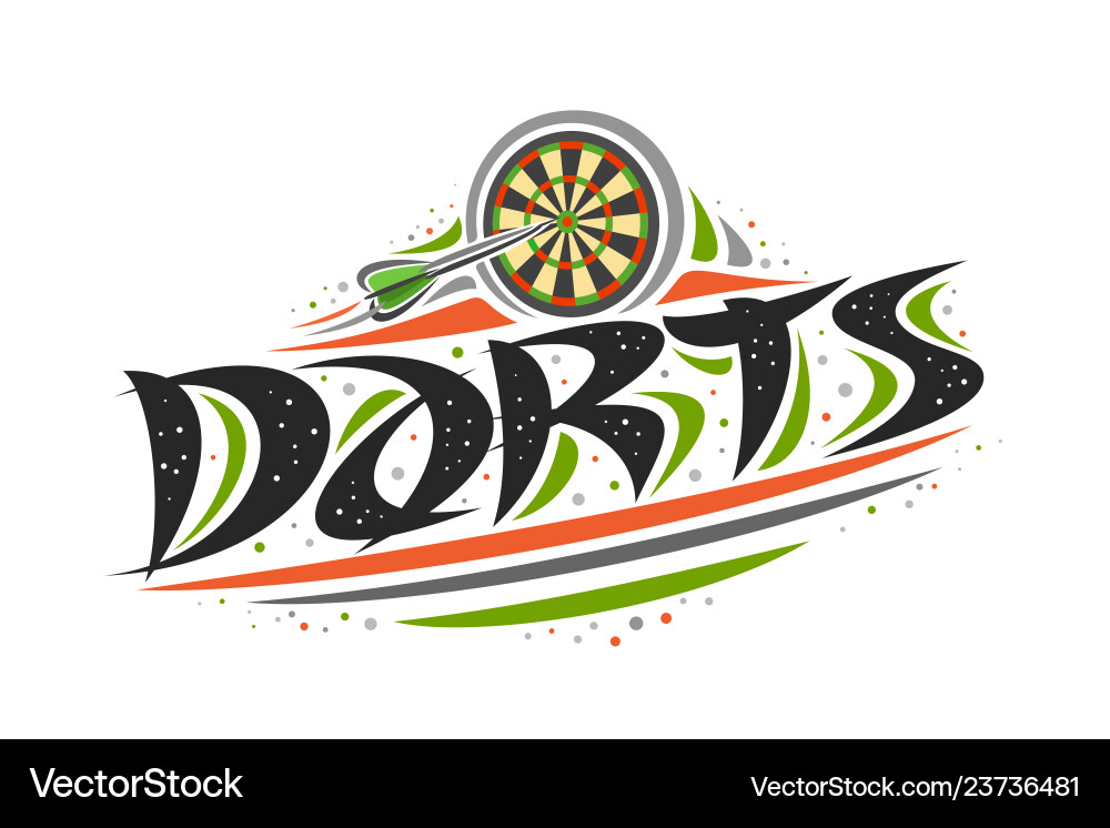Logo for darts Royalty Free Vector Image - VectorStock
