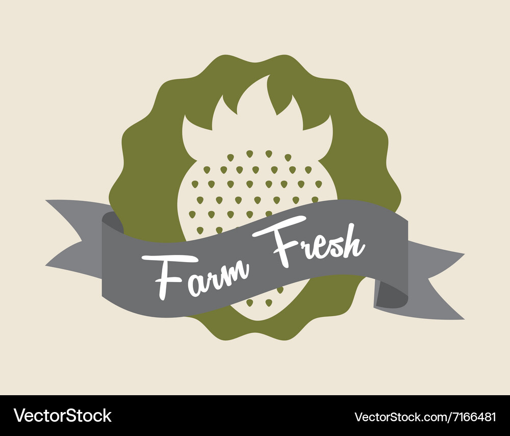 Organic and fresh product design Royalty Free Vector Image