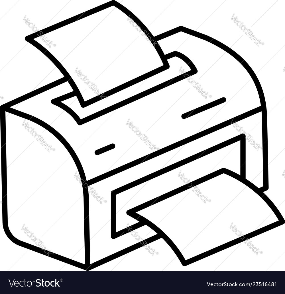 Printer Outline Clip Art