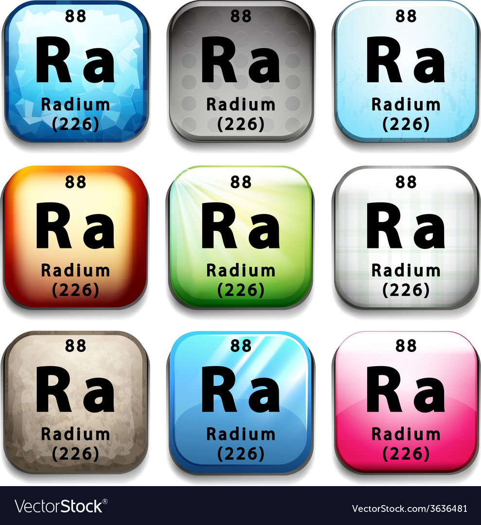 Radium Royalty Free Vector Image - VectorStock