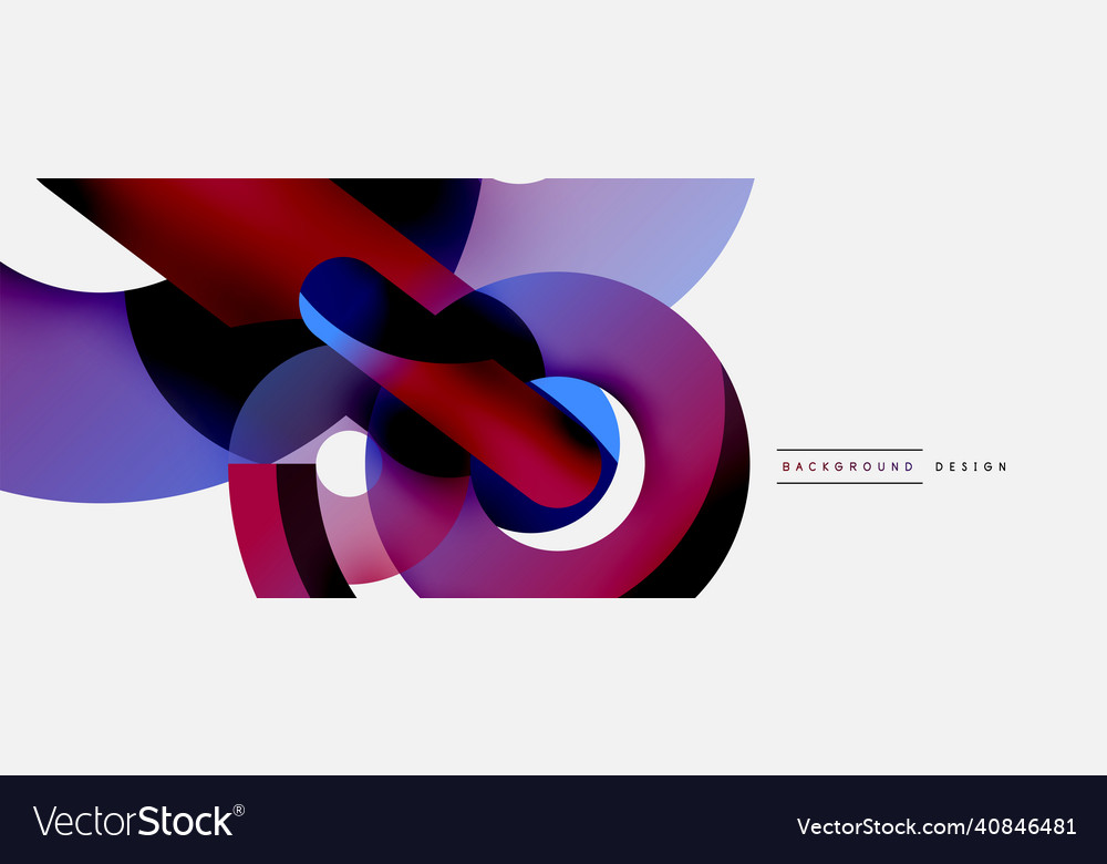 Round shapes circles and other geometric forms Vector Image