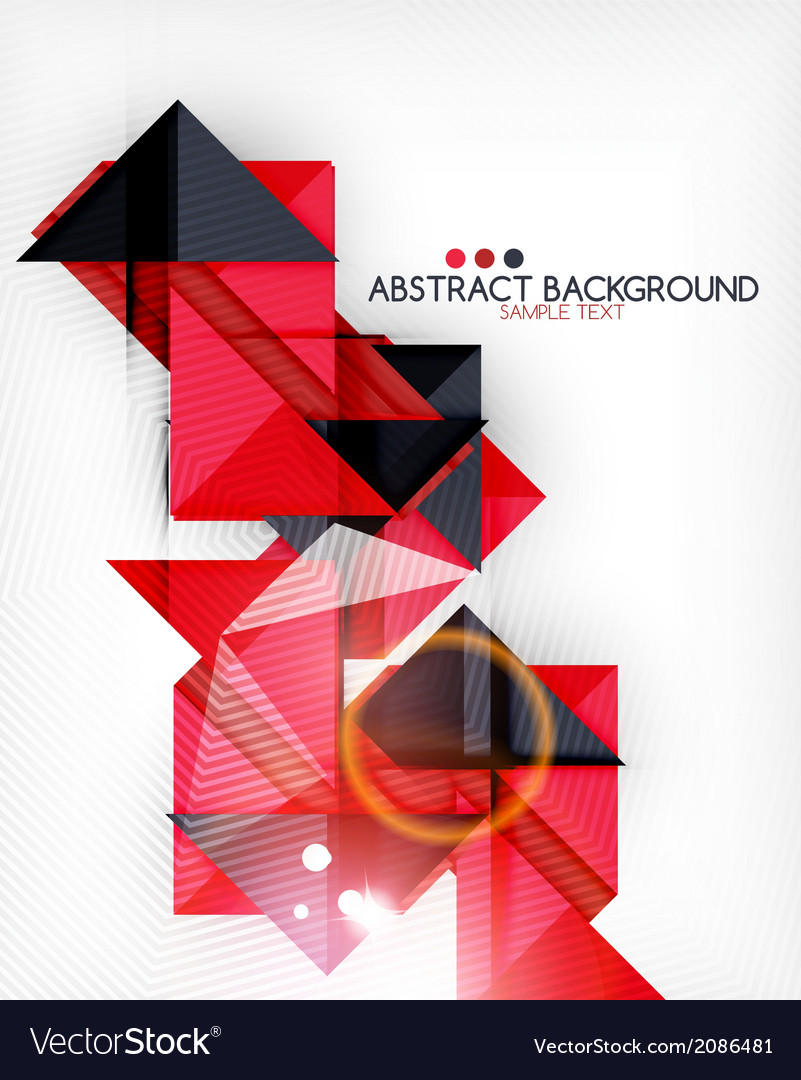 Triangle geometric shape abstract background Vector Image