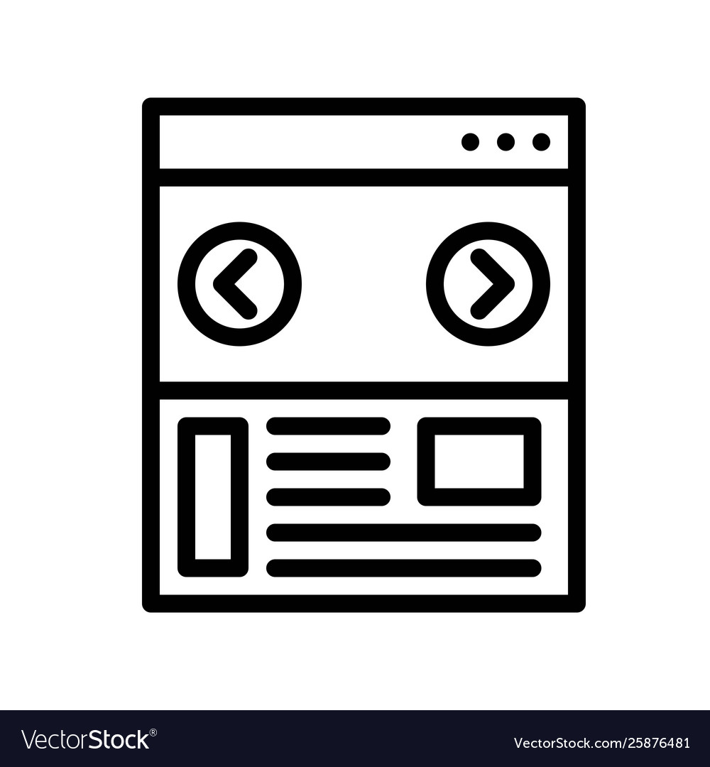 Web page digital marketing line icon editable Vector Image