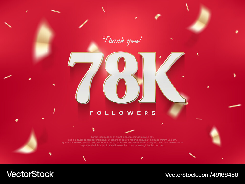78k elegant and luxurious design background thank Vector Image
