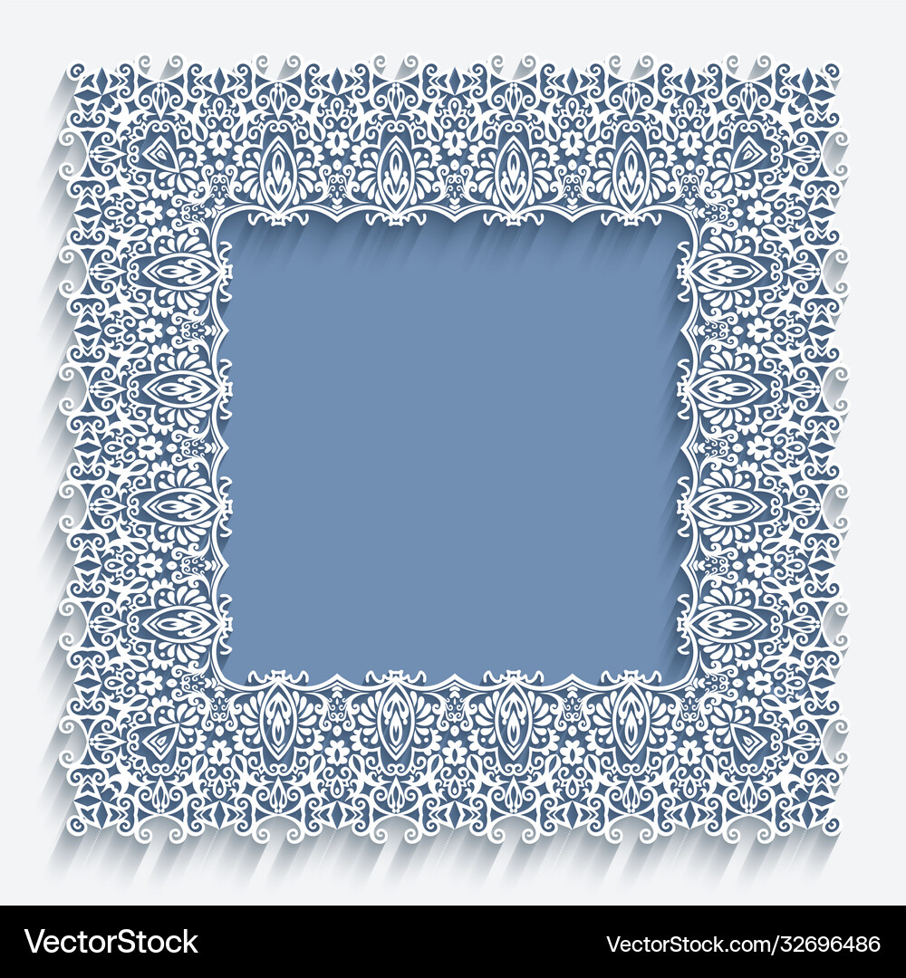 Abstract ornamental nature vintage frame Vector Image
