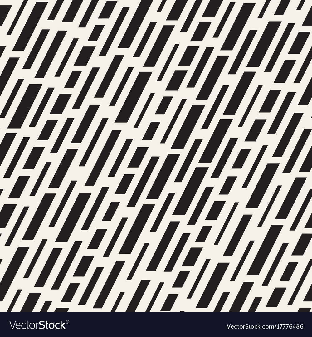 Black and white irregular dashed lines pattern Vector Image