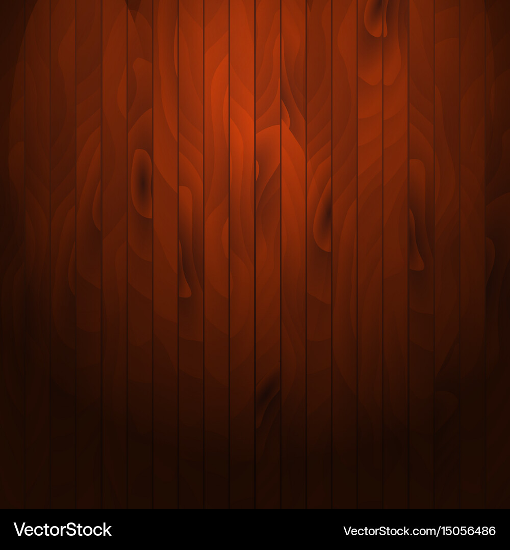 Cartoon square background with wooden boards Vector Image