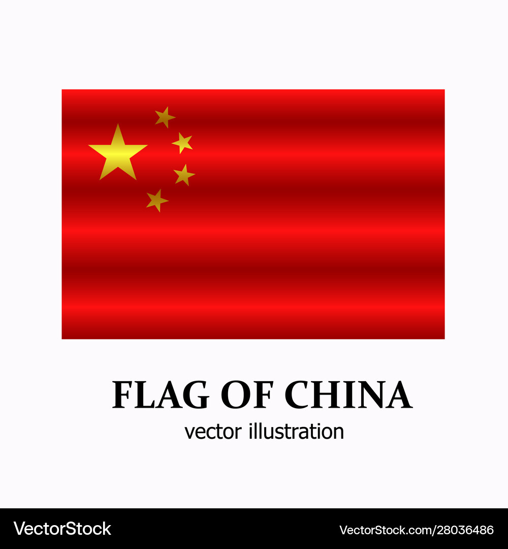 Happy china day banner bright button with flag Vector Image