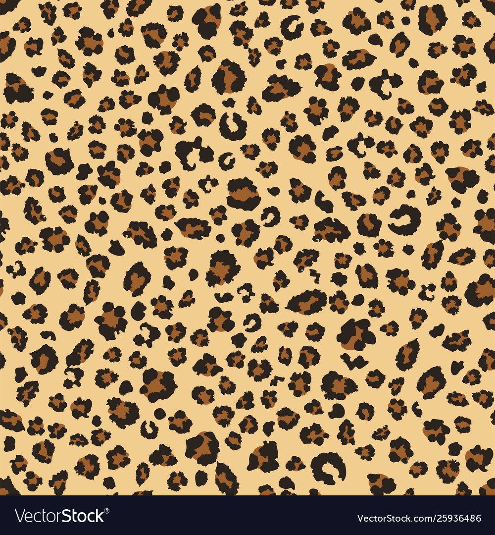 Leopard pattern design seamless background Vector Image