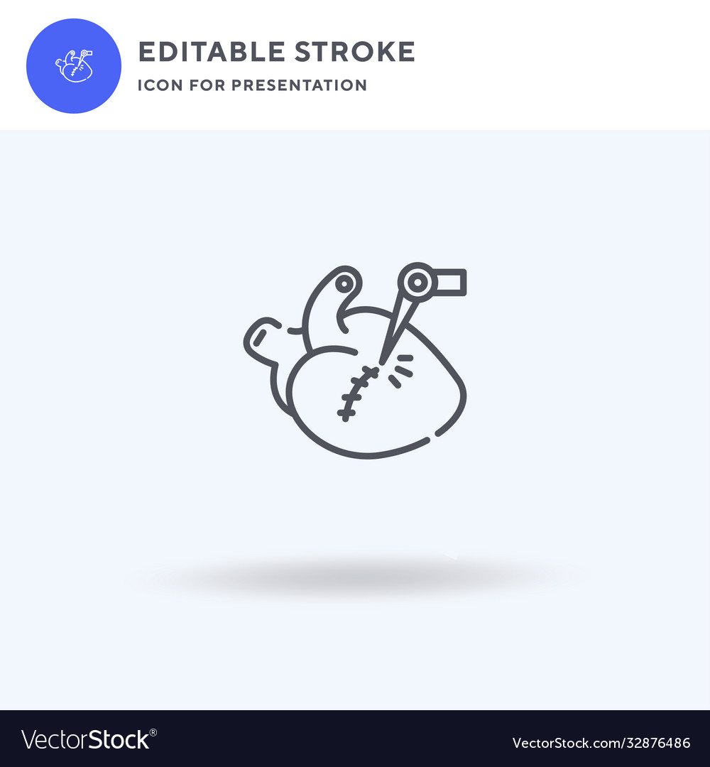 Microsurgery icon filled flat sign solid Vector Image