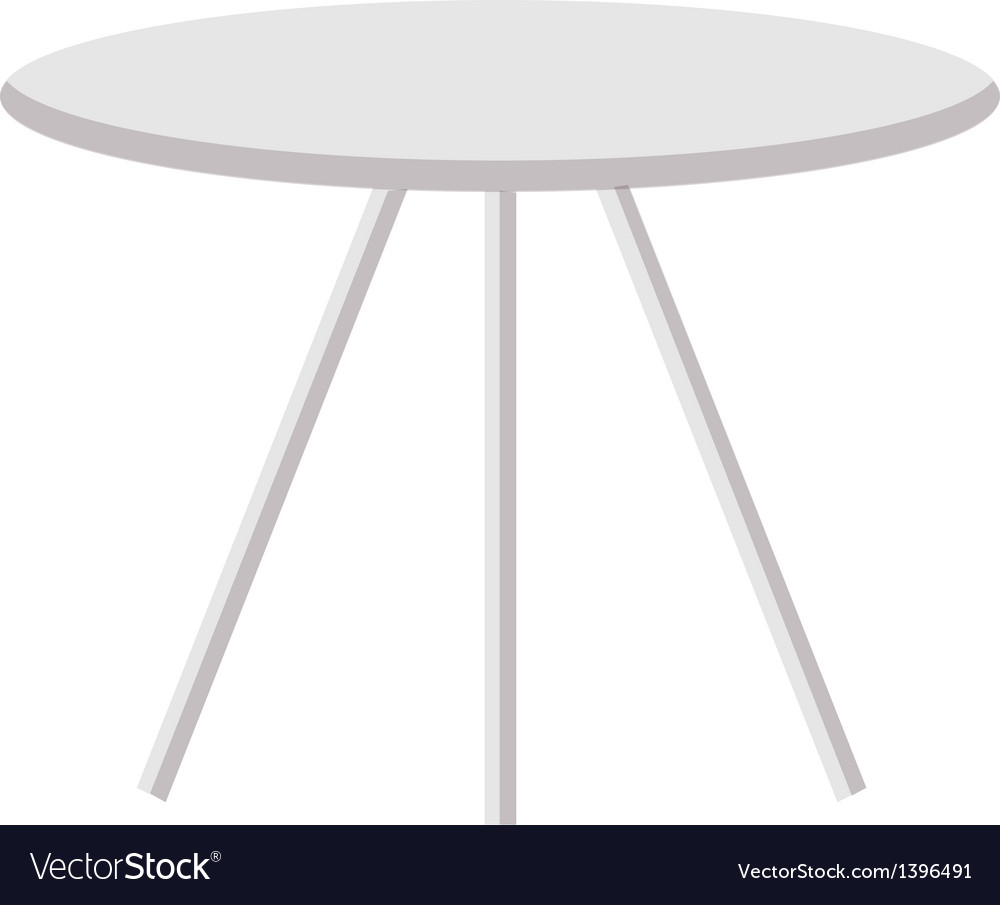A table is placed Royalty Free Vector Image - VectorStock