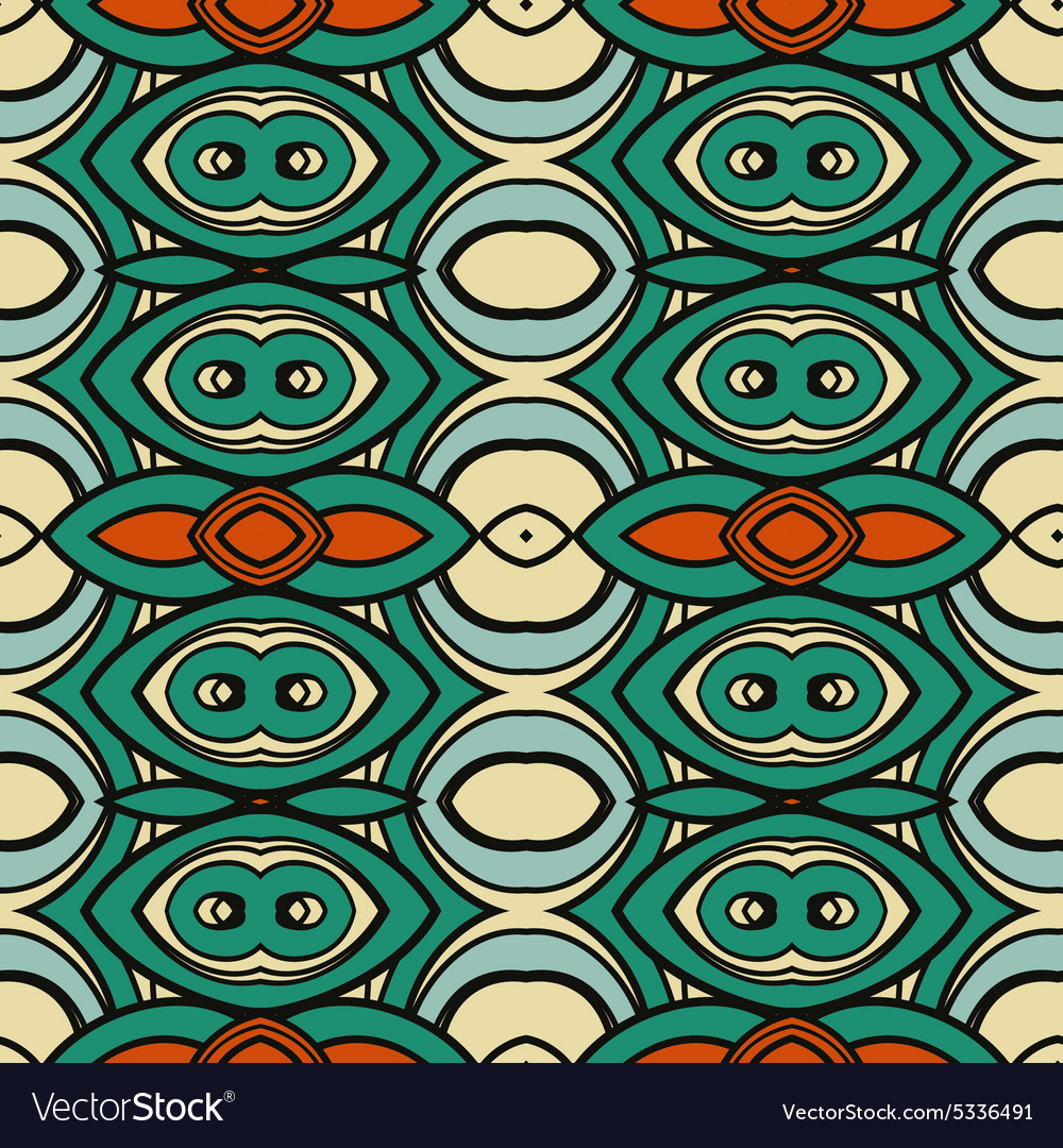 Abstract seamless ornament pattern Royalty Free Vector Image