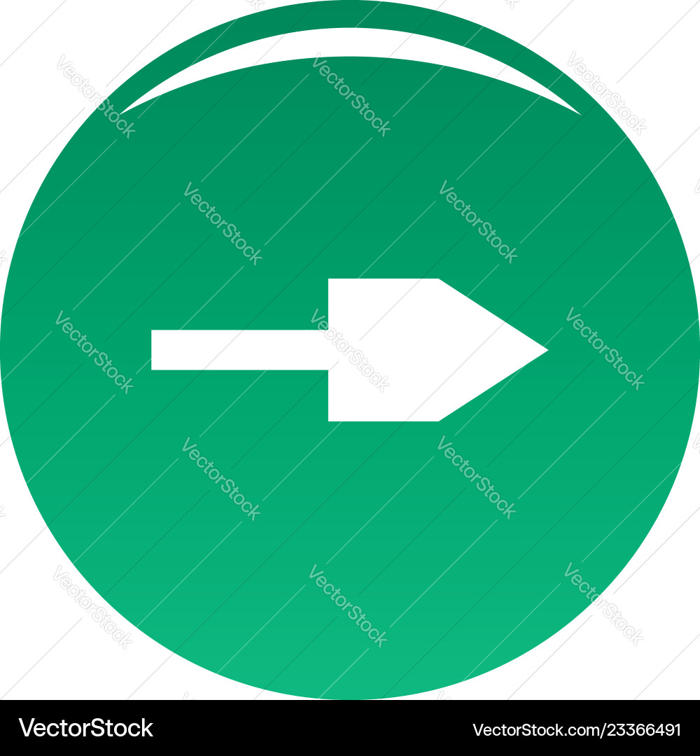 Arrow icon green Royalty Free Vector Image - VectorStock