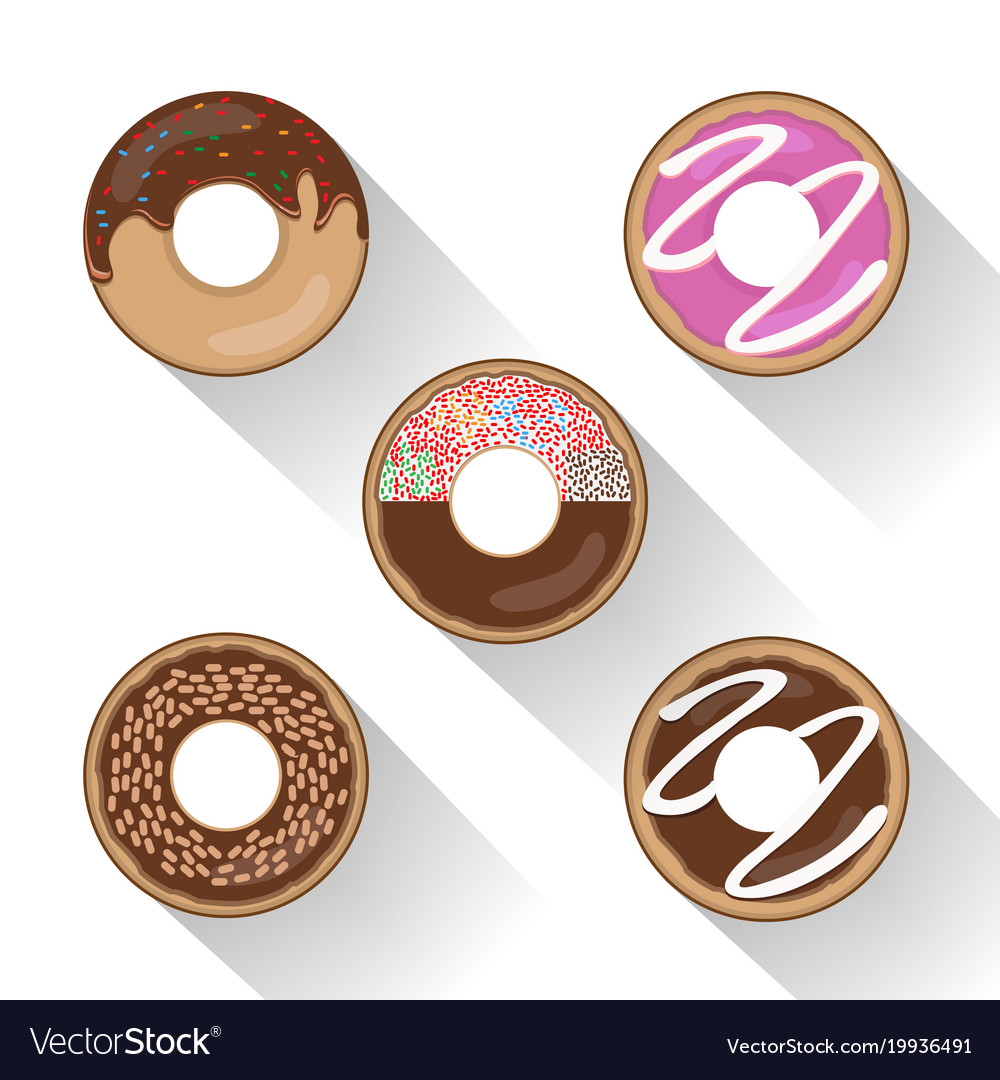 Donuts Royalty Free Vector Image - VectorStock