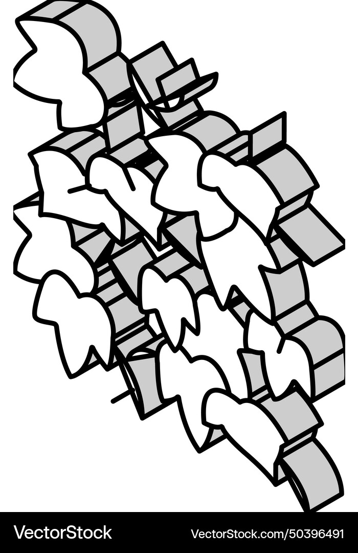 English ivy isometric icon Royalty Free Vector Image