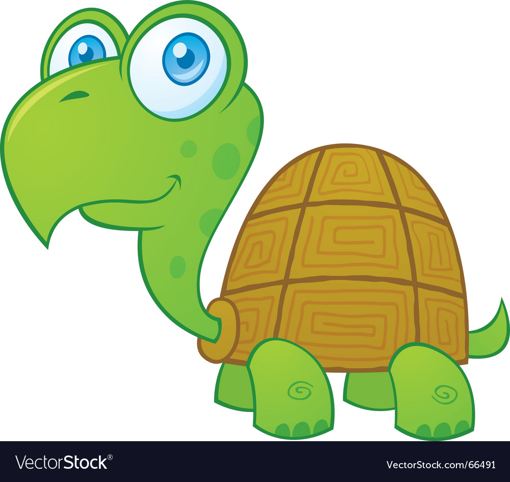 Happy turtle Royalty Free Vector Image - VectorStock