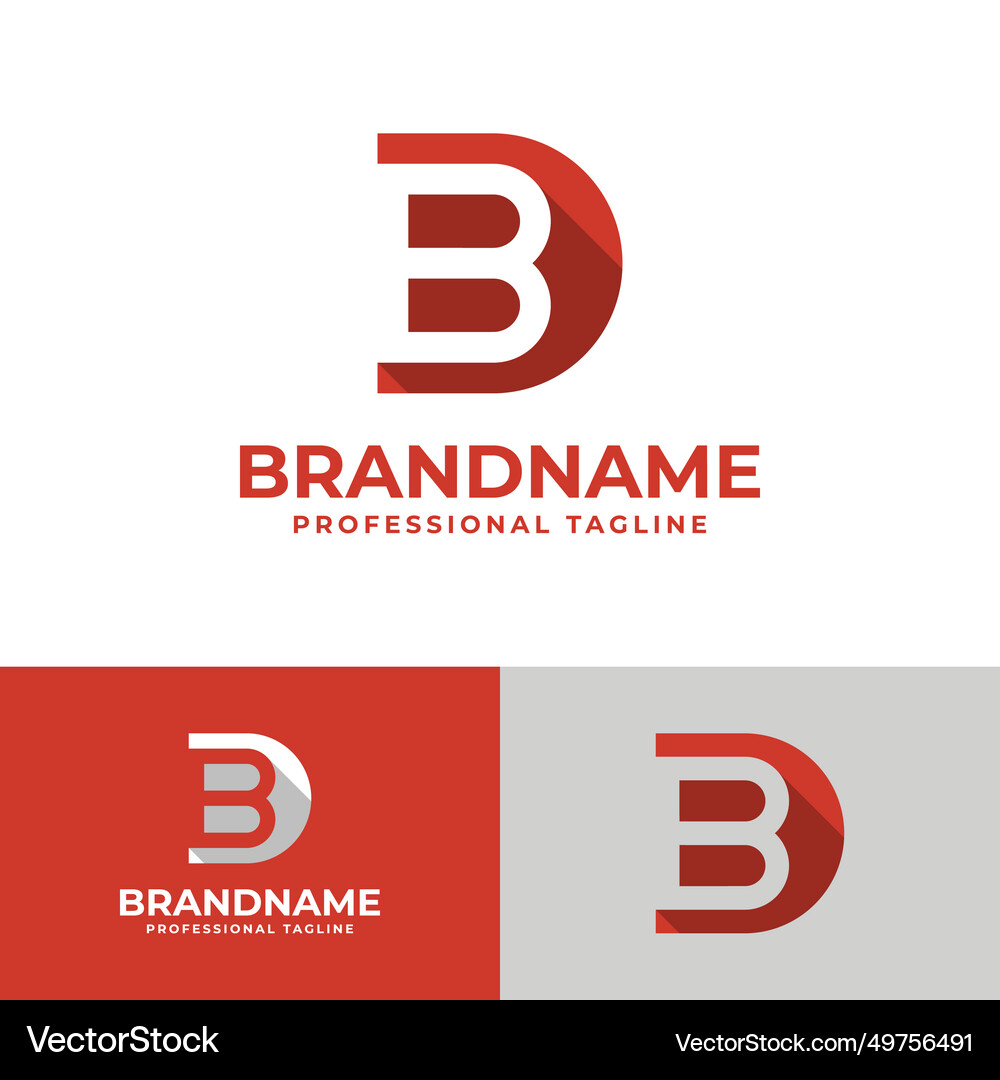 Letter db letter logo suitable for business db Vector Image