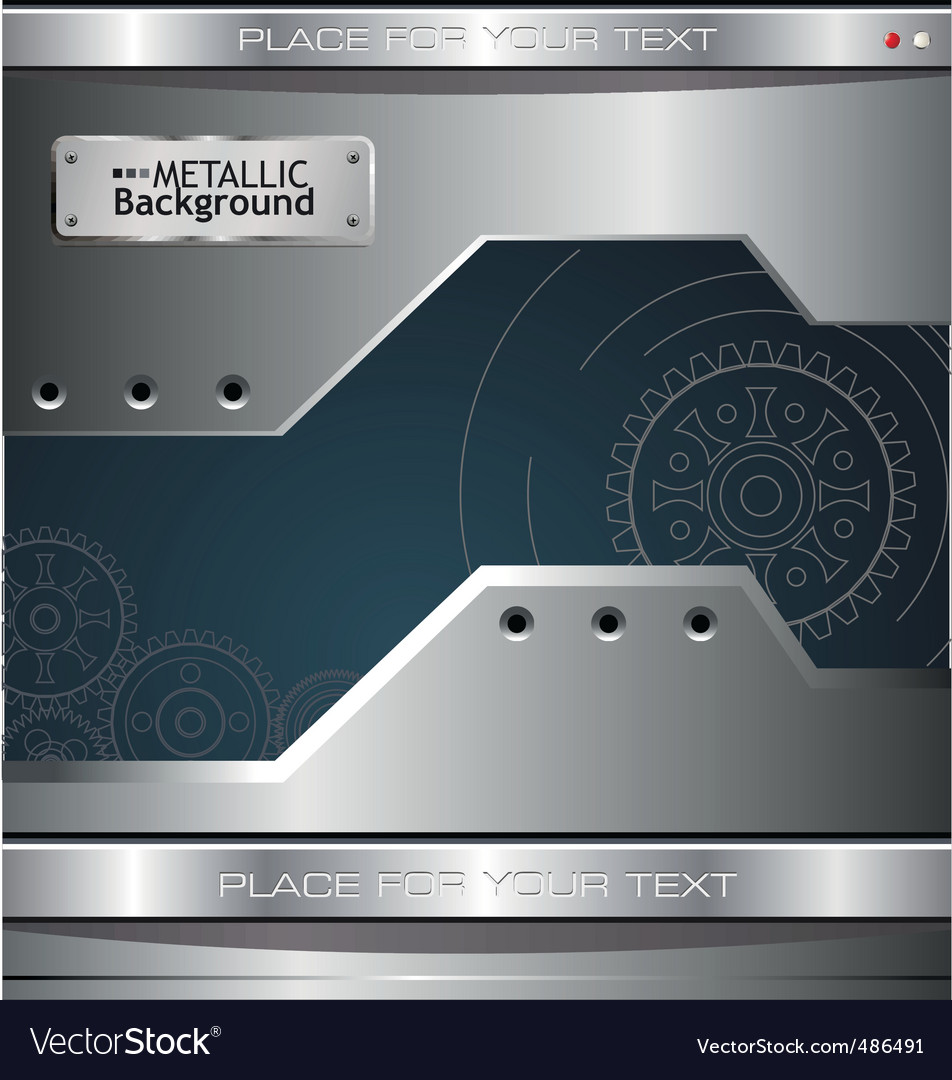 Metallic background Royalty Free Vector Image - VectorStock