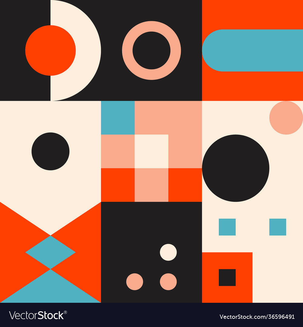 Minimal geometric pattern design Royalty Free Vector Image