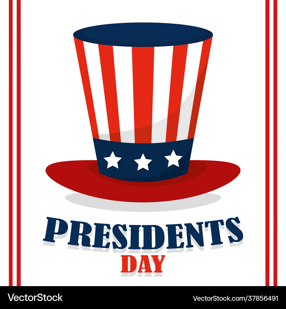 Presiden day greeting card Royalty Free Vector Image