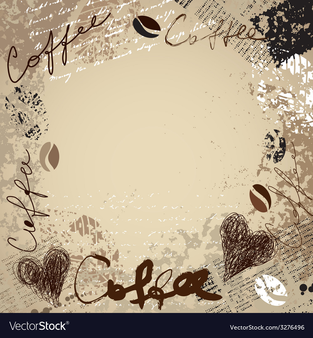 Coffe background Royalty Free Vector Image - VectorStock
