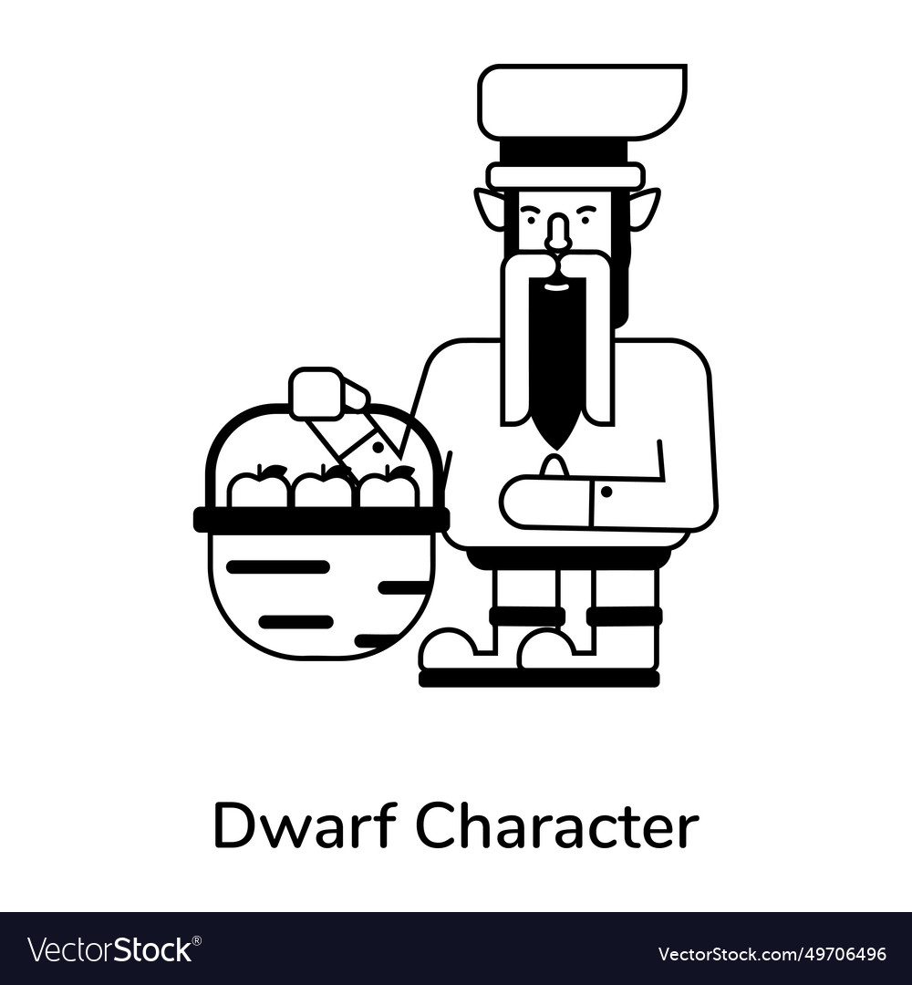 Dwarf character Royalty Free Vector Image - VectorStock
