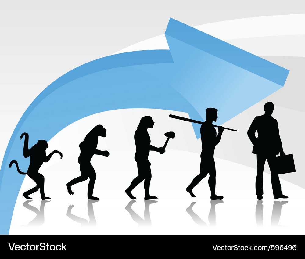 Evolution monkey Royalty Free Vector Image - VectorStock