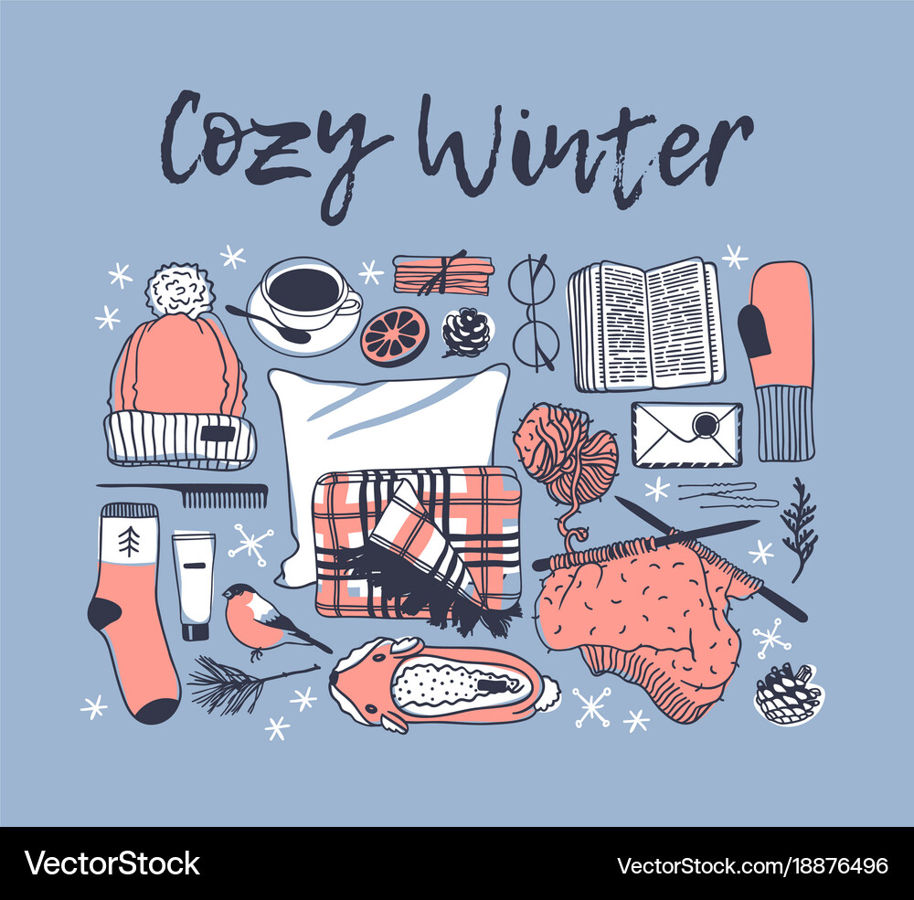 Hand drawn fashion creative ink art Royalty Free Vector
