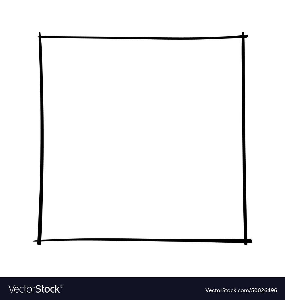 Hand drawn frames handdrawn square frame Vector Image