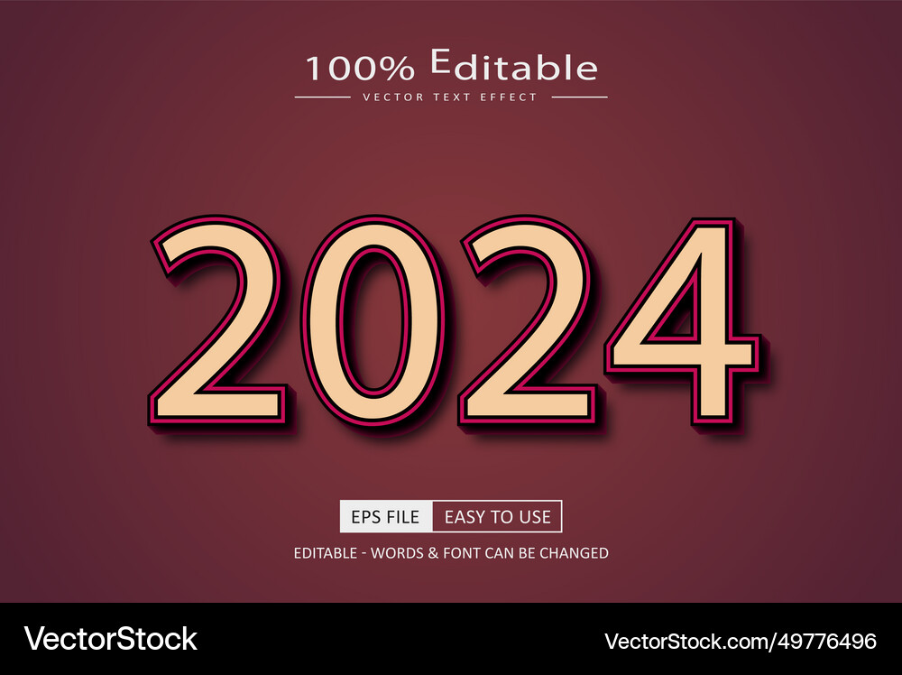 Happy new year celebrate 2024 Royalty Free Vector Image