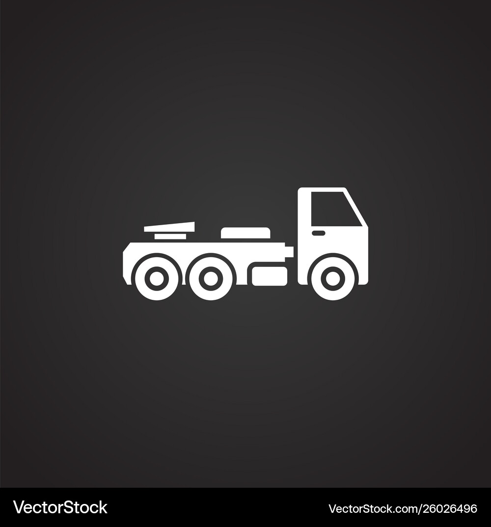 Heavy vehicle related icon on background Vector Image
