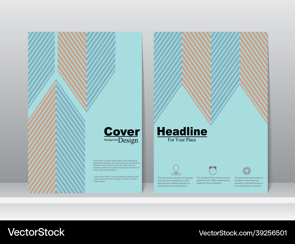 Book cover with colors line Royalty Free Vector Image