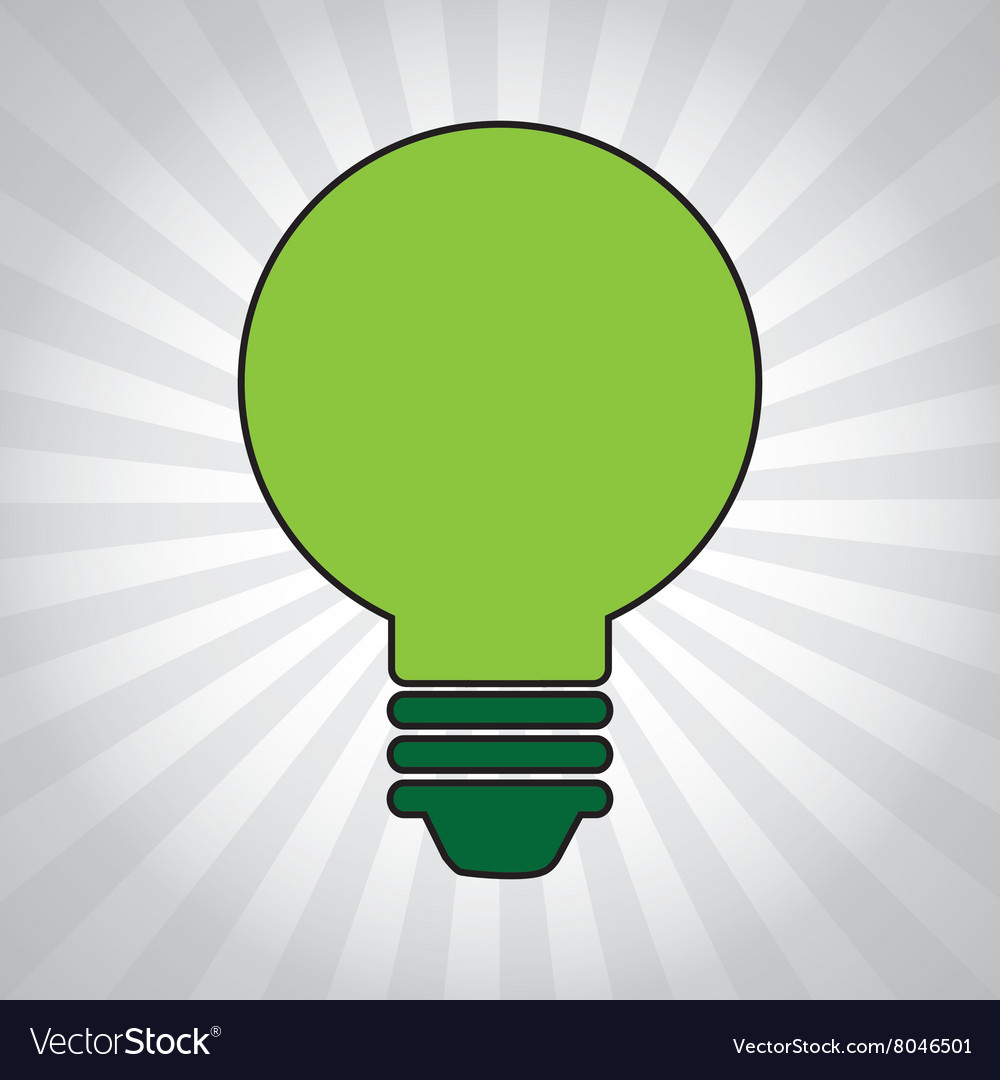 Bulb light design Royalty Free Vector Image - VectorStock