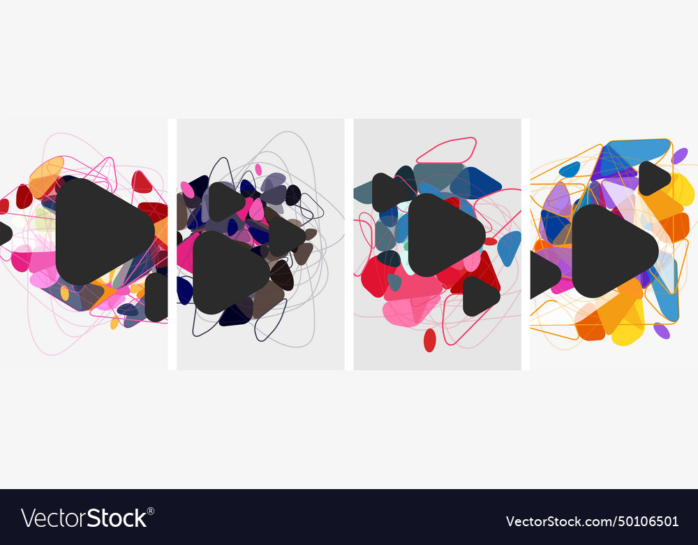 Triangle geometric abstract backgrounds Royalty Free Vector