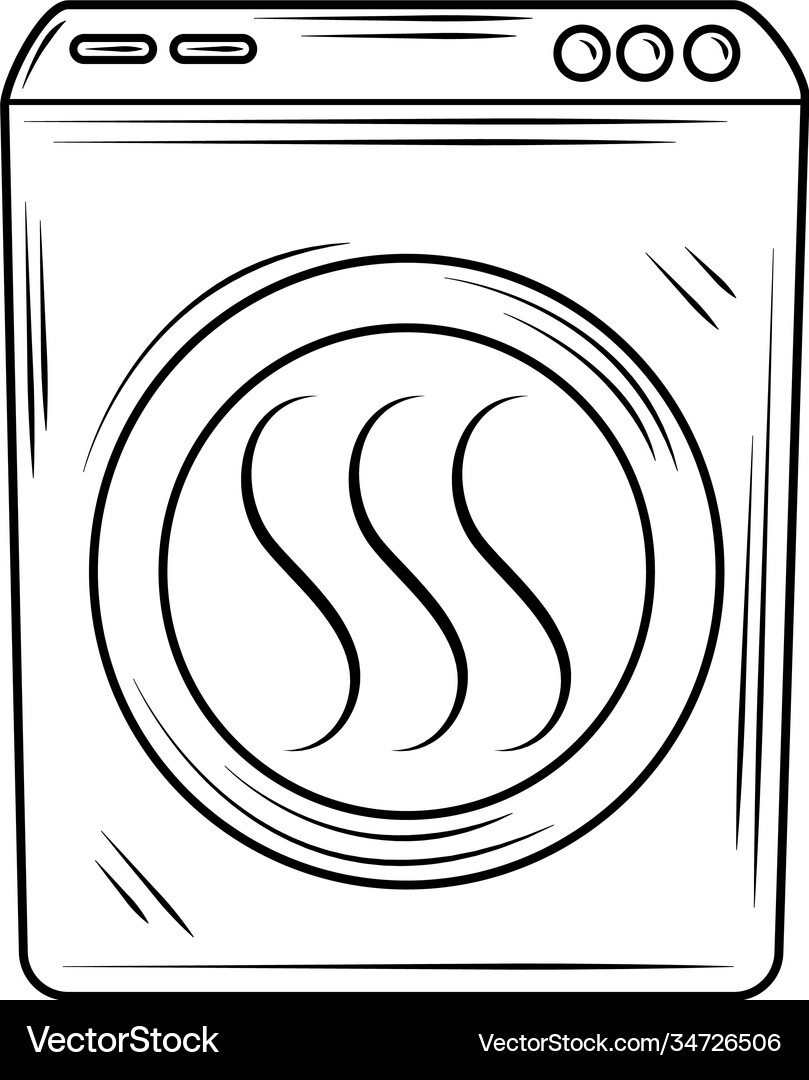 Laundry dryer machine clothes appliance line style