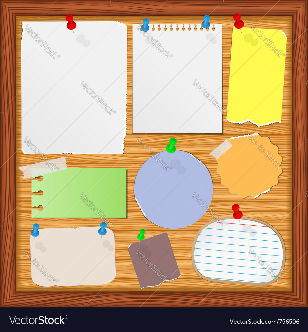 Old paper notes Royalty Free Vector Image - VectorStock