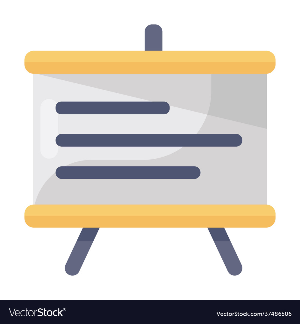 Presentation board Royalty Free Vector Image - VectorStock