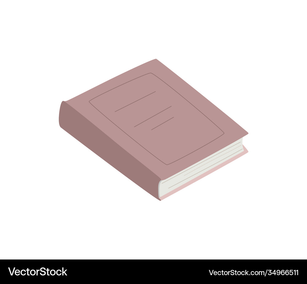 A book in hand-drawn style isolated on white Vector Image