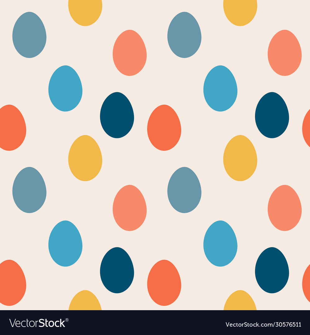 Easter egg pattern Royalty Free Vector Image - VectorStock