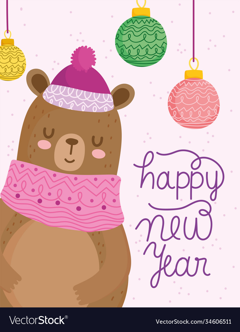 Happy Bear Personalised New Baby Teddy Bear, Embroidered New Baby