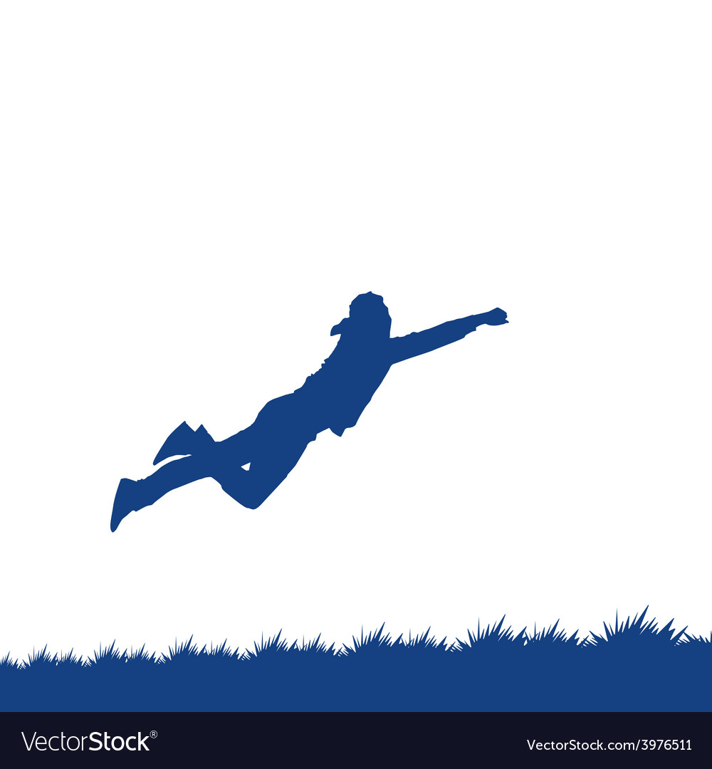 Man jumping Royalty Free Vector Image - VectorStock