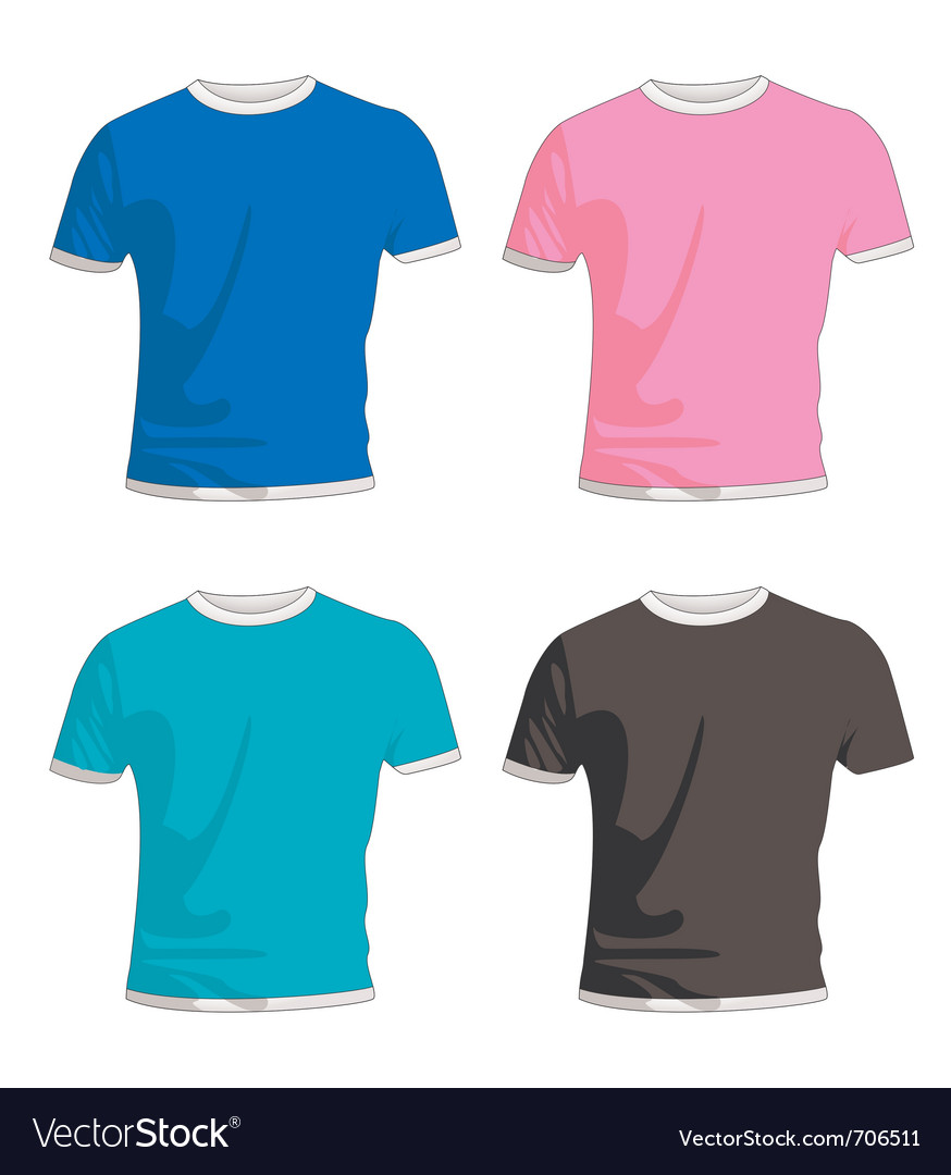 Mens Fashion T Shirts Royalty Free Vector Image